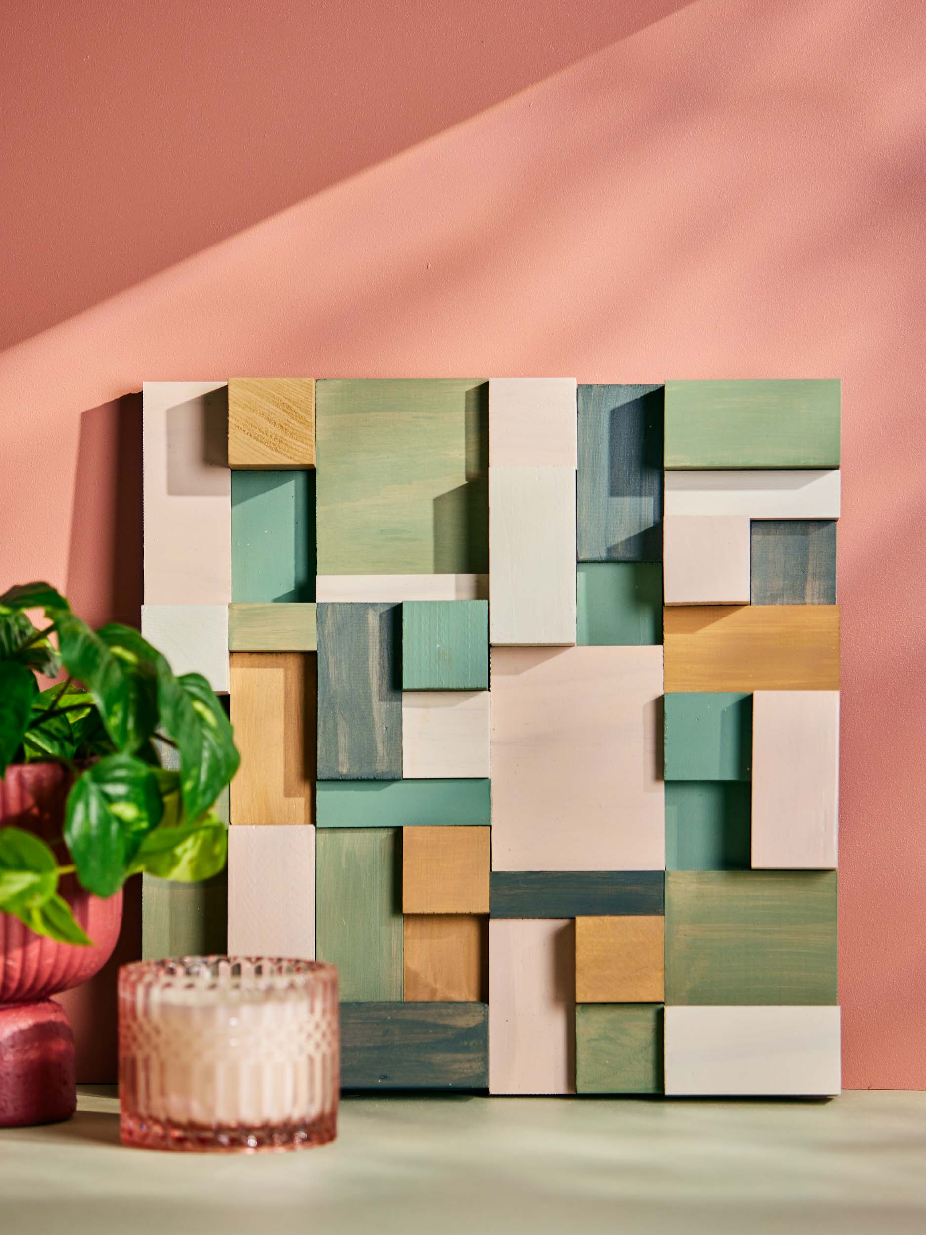 Turn Scraps Of Wood Into A Work of Art With Resene Paint - WOMAN